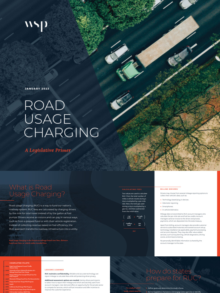 Road Usage Charging Overview and Insights | PDF | Fuel Economy In ...