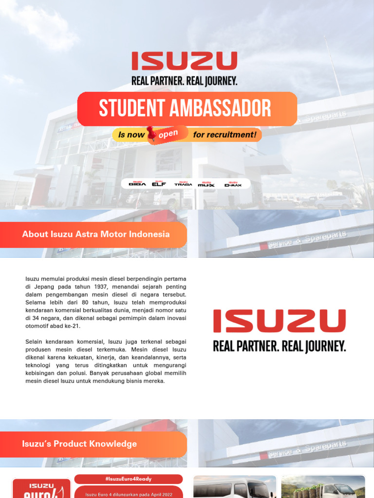 Isuzu Student Ambassador Booklet | PDF