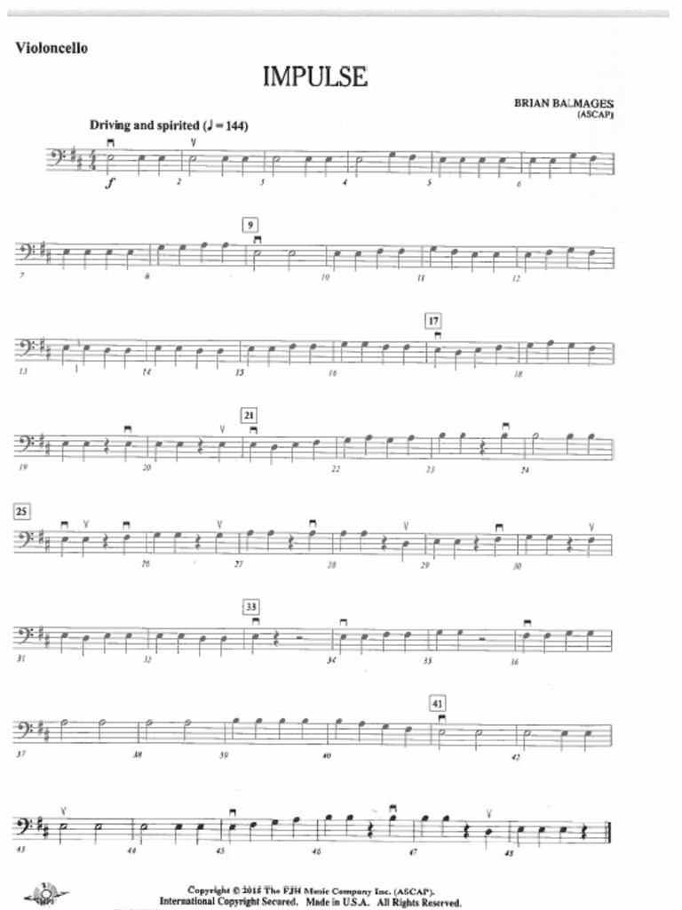 Impulse - Cello | PDF