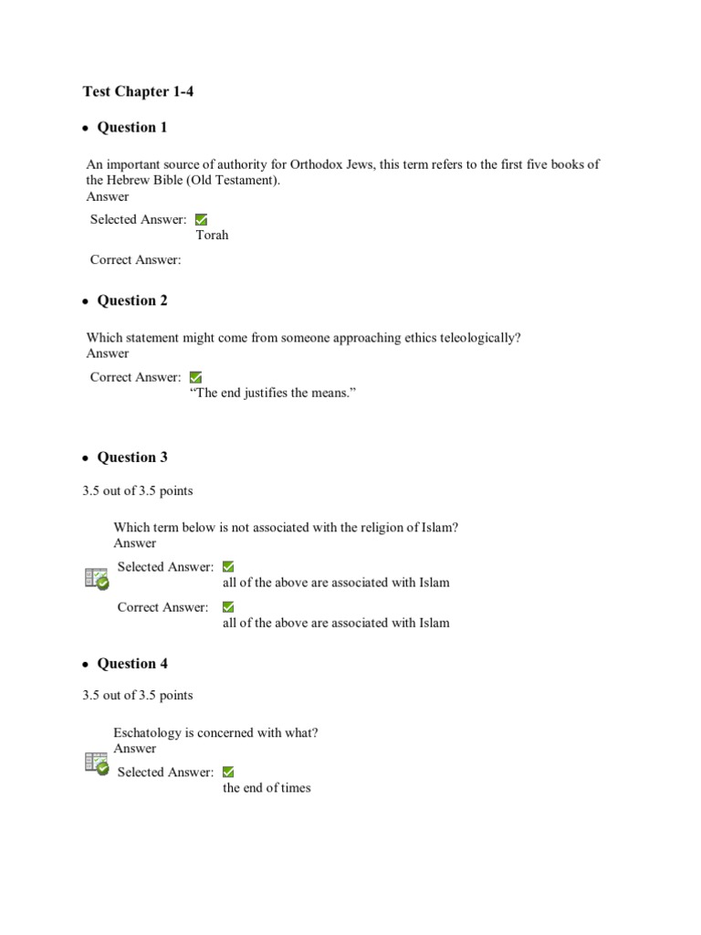 Test Chapter 1 4 | PDF