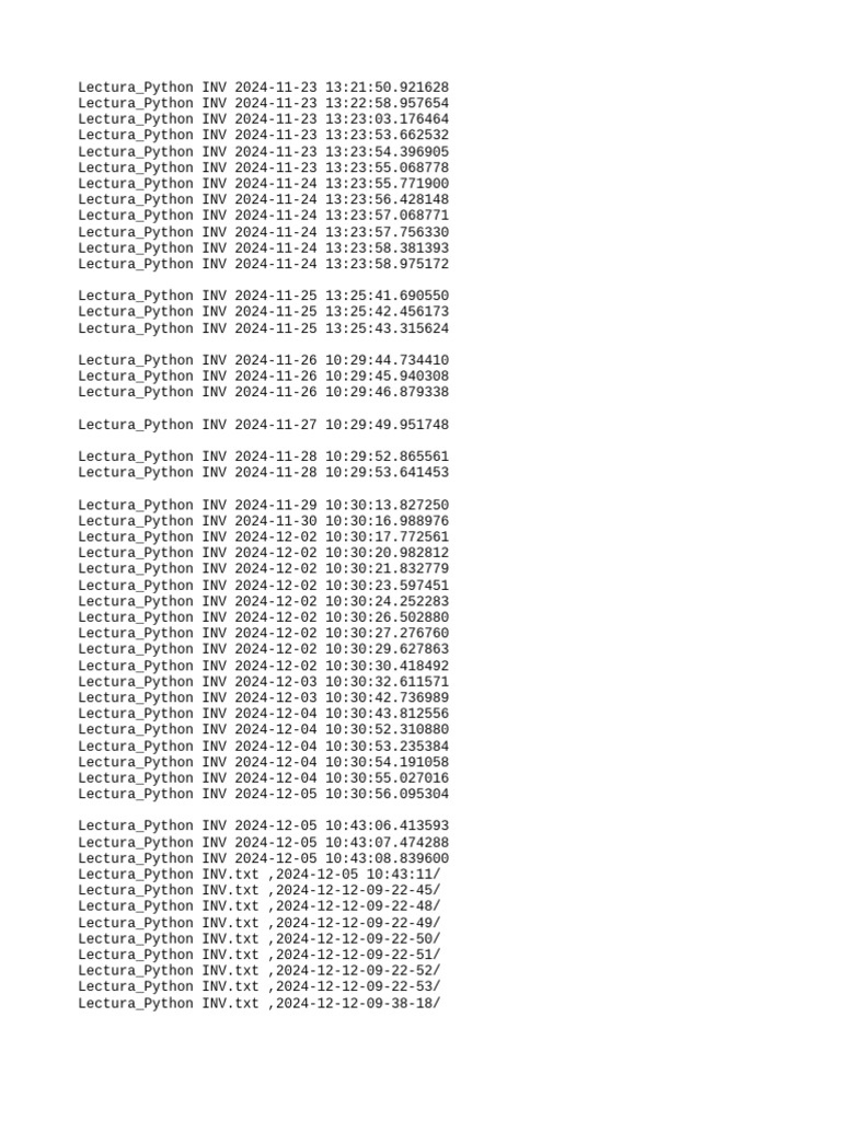 Lectura - Python INV | PDF
