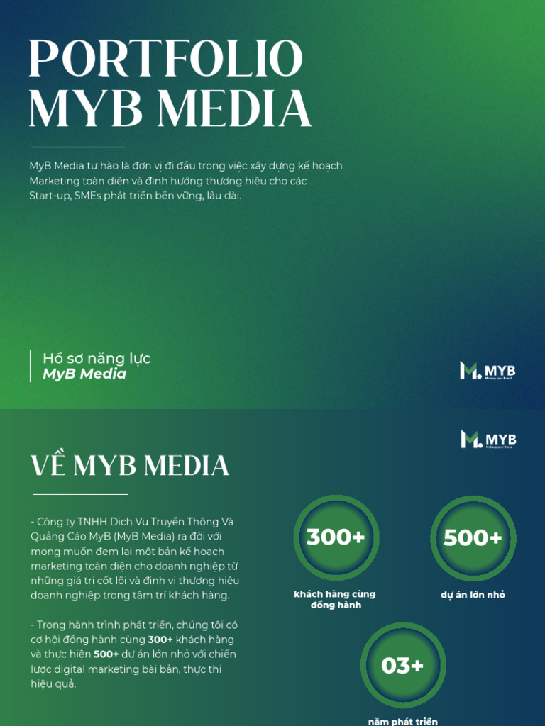 Portfolio Myb Media | PDF