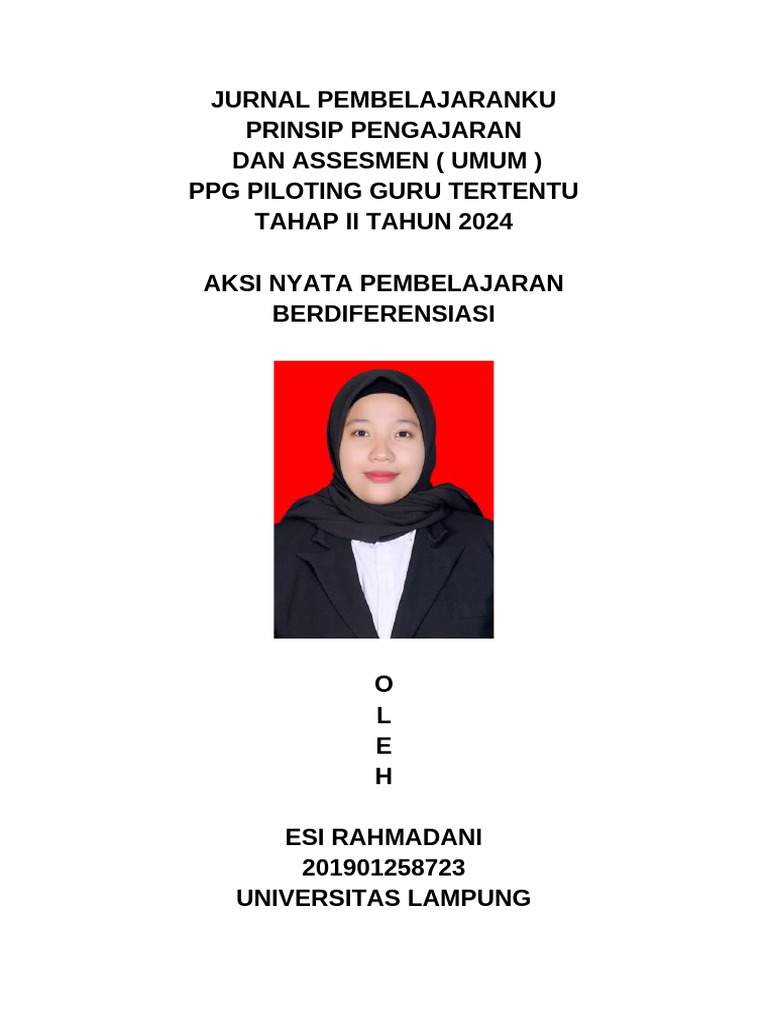 Modul Ajar 1 (Ppa) Pembelajaran Berdiferensiasi | PDF