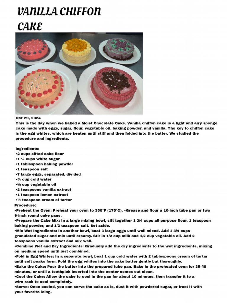 Bread and Pastry Portfolio | PDF