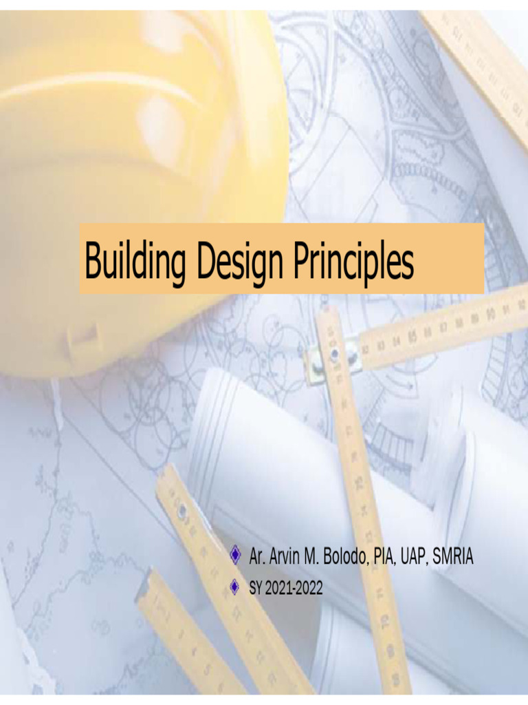Building Design Principles Overview | PDF | Water Supply | Water Supply ...