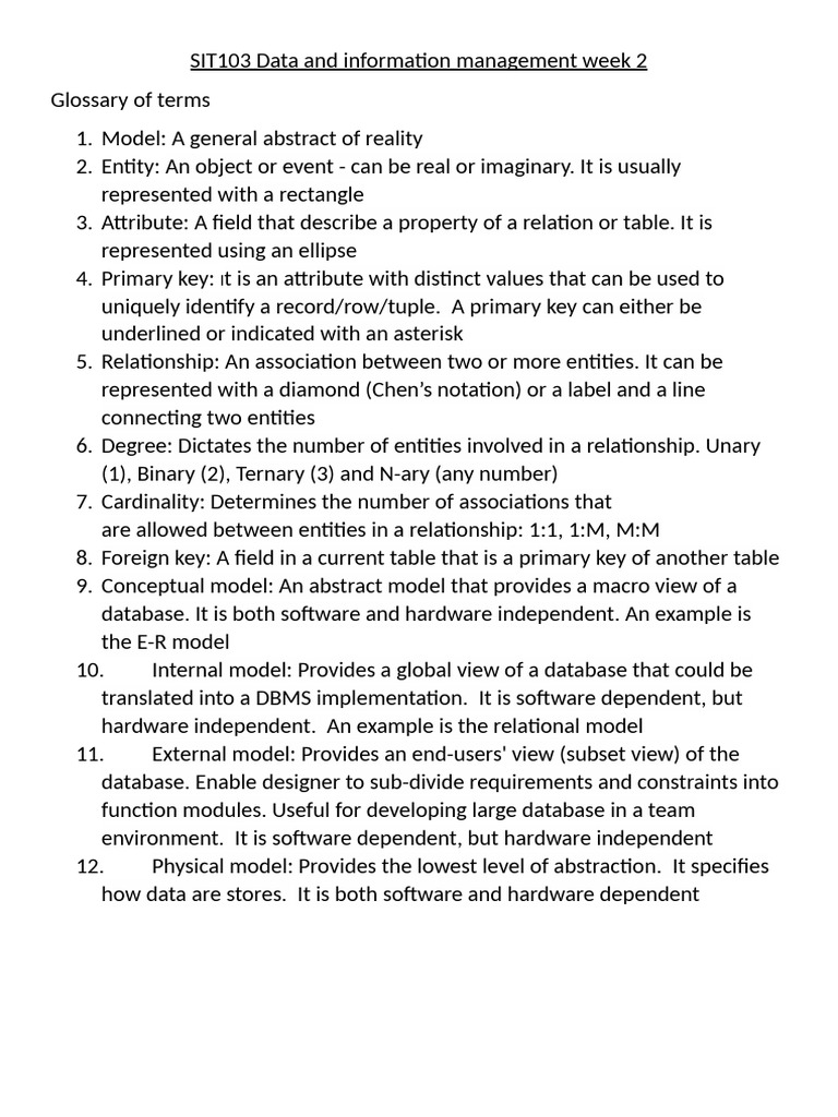 Data Management Terms Explained | PDF