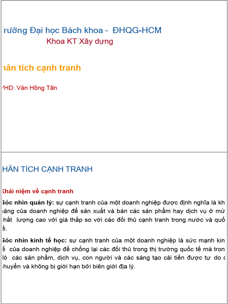 Buoi 2 - Phan Tich Canh Tranh Va Ke Hoach Tiep Thi | PDF
