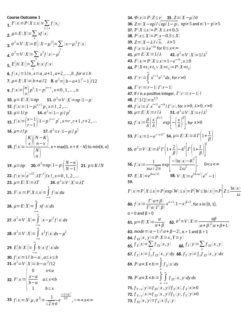 2425-1T EDA Formulas - Tagged | PDF | Mathematical Physics