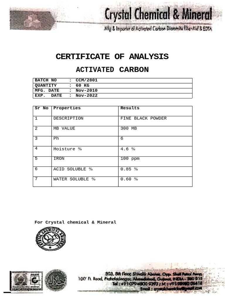 Activated Carbon | PDF