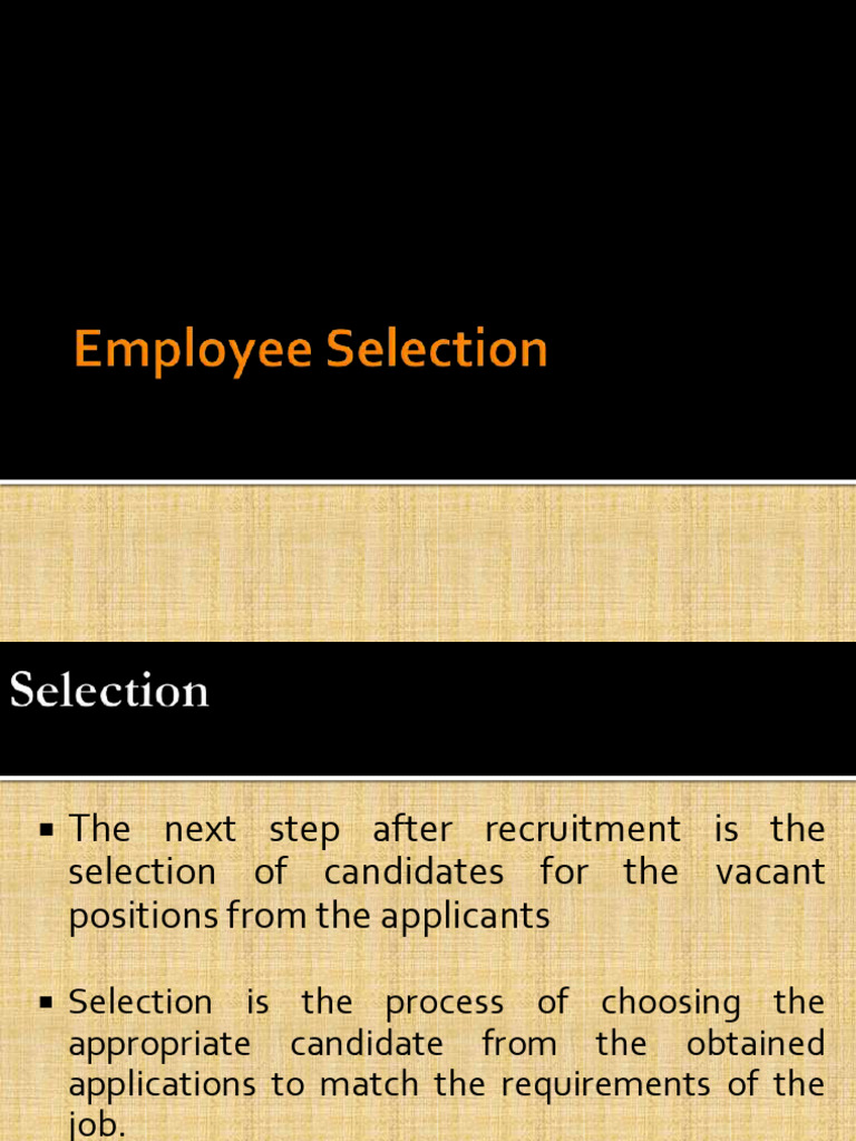 2 Employee Selection | PDF | Interview | Sampling (Statistics)