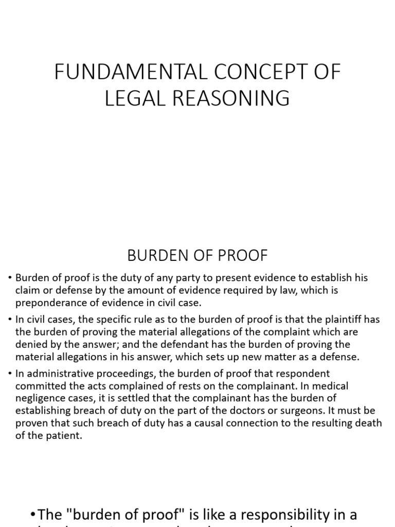 Topic 4 FUNDAMENTAL CONCEPT IN LEGAL REASONING | PDF | Precedent ...