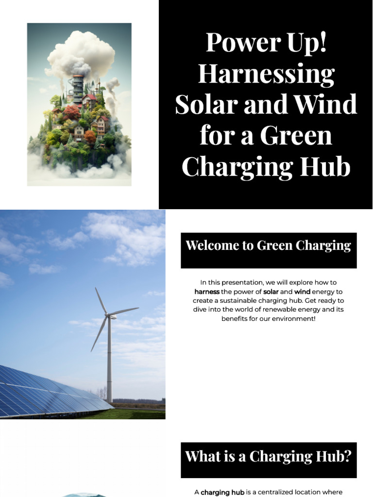 Slidesgo Power Up Harnessing Solar and Wind For A Green Charging Hub ...