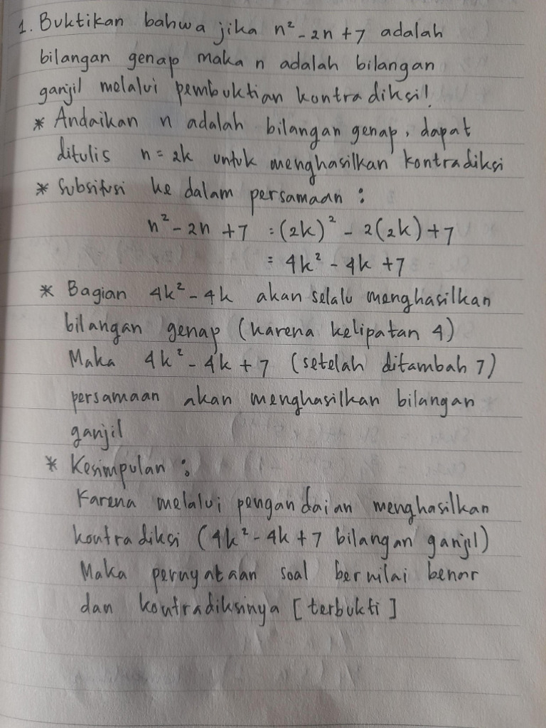 Diskusi 8 Pengantar Matematika | PDF
