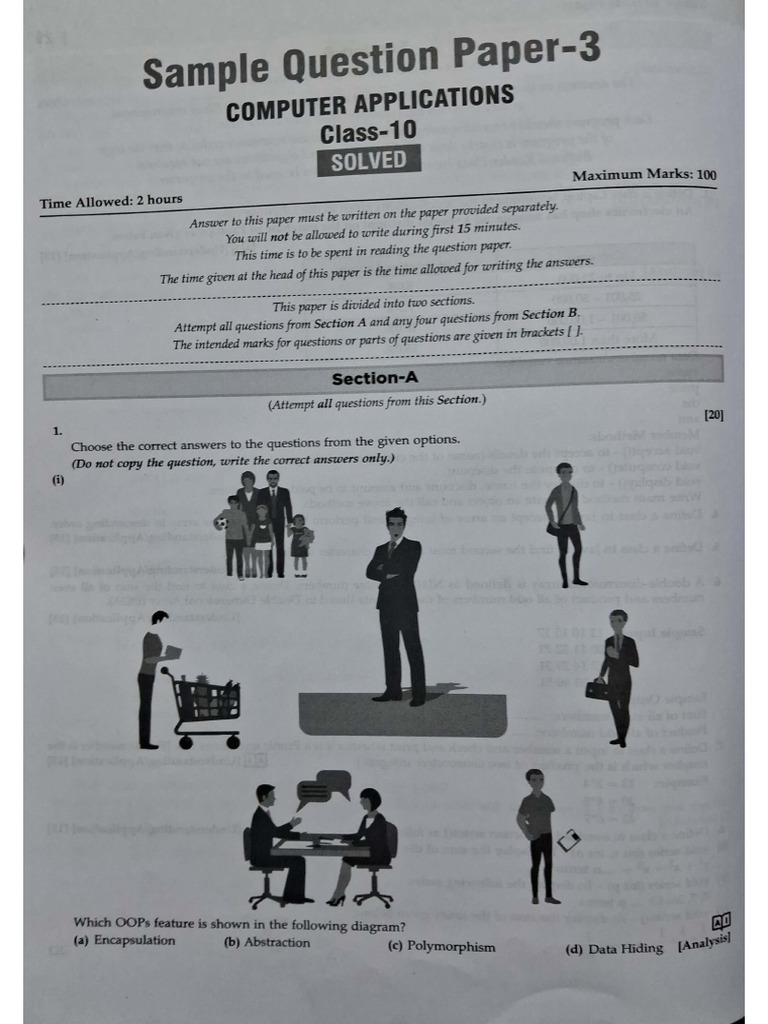 sample 3 oswaal computer class 10 | PDF
