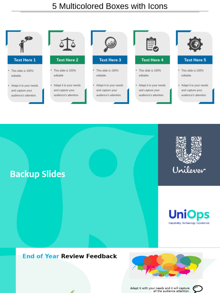 Boxes Free PowerPoint Diagram WD | PDF | Icon (Computing) | Software