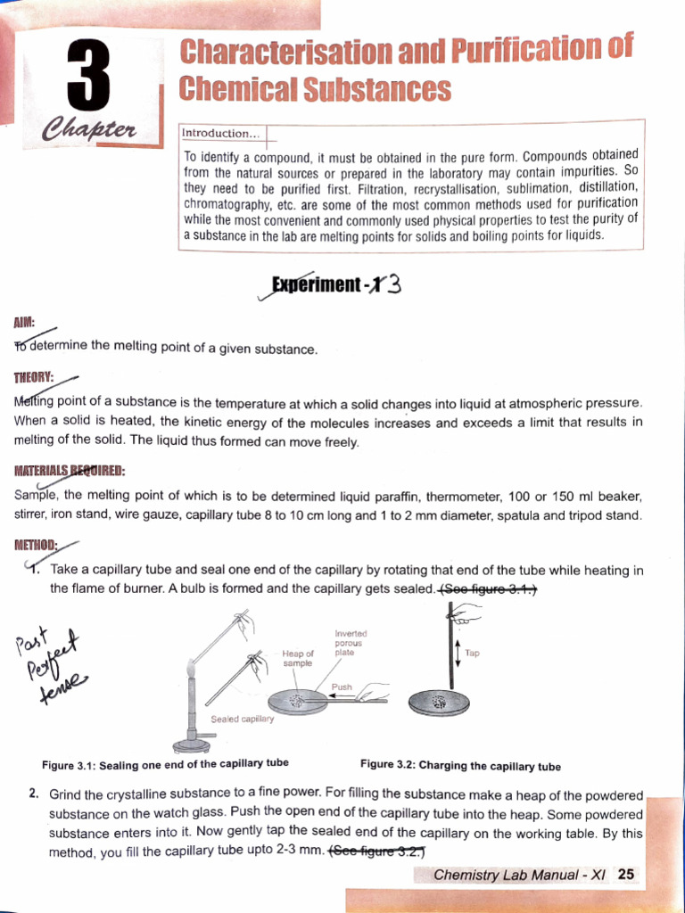 Experiment-3 | PDF | Melting Point | Chemical Substances