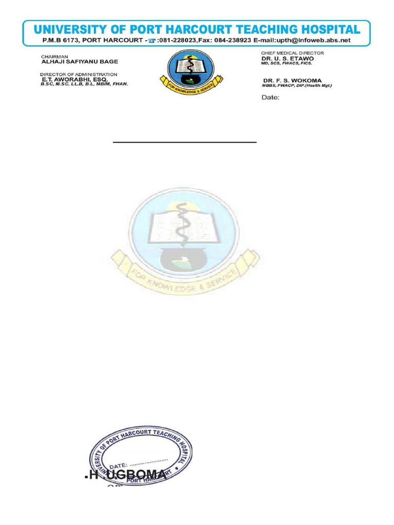 Medical Report UPTH | PDF