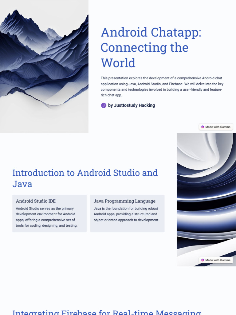 Android Chatapp Connecting The World | PDF | Mobile App | Android (Operating System)