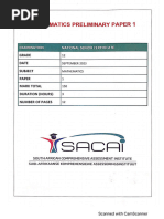 Mathematics P1 GR 12 Exemplar 2025 Eng | PDF | Circle | Summation