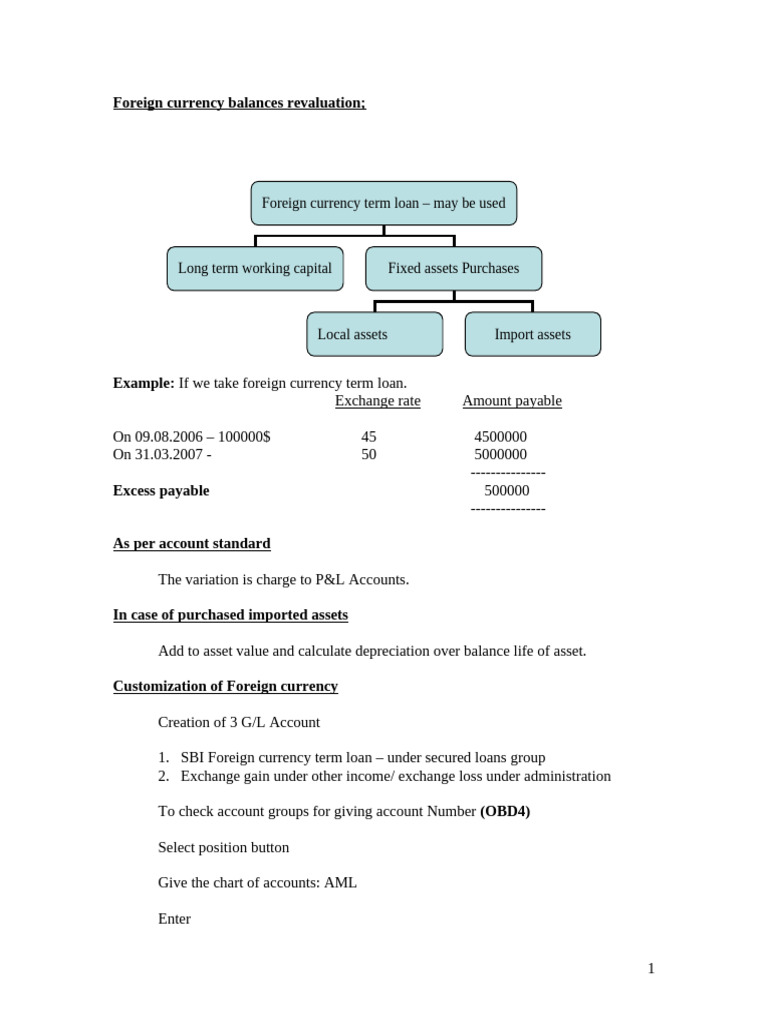 Foreign Currency Balances Revaluation Guide | PDF | Exchange Rate | Banks