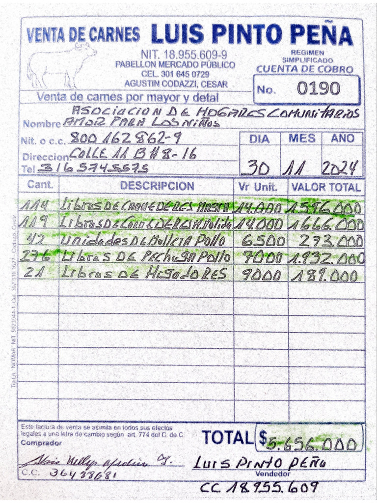 Facturas Noviembre 2025 | PDF
