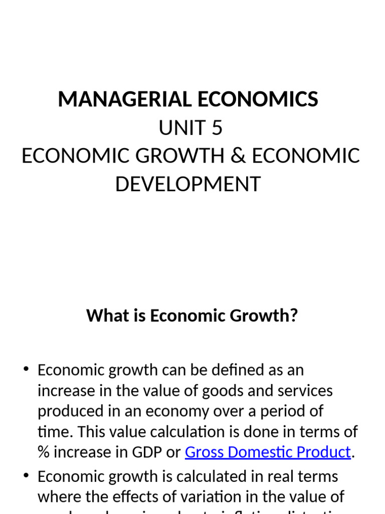 Economic Growth and Development Insights | PDF | Economic Growth ...