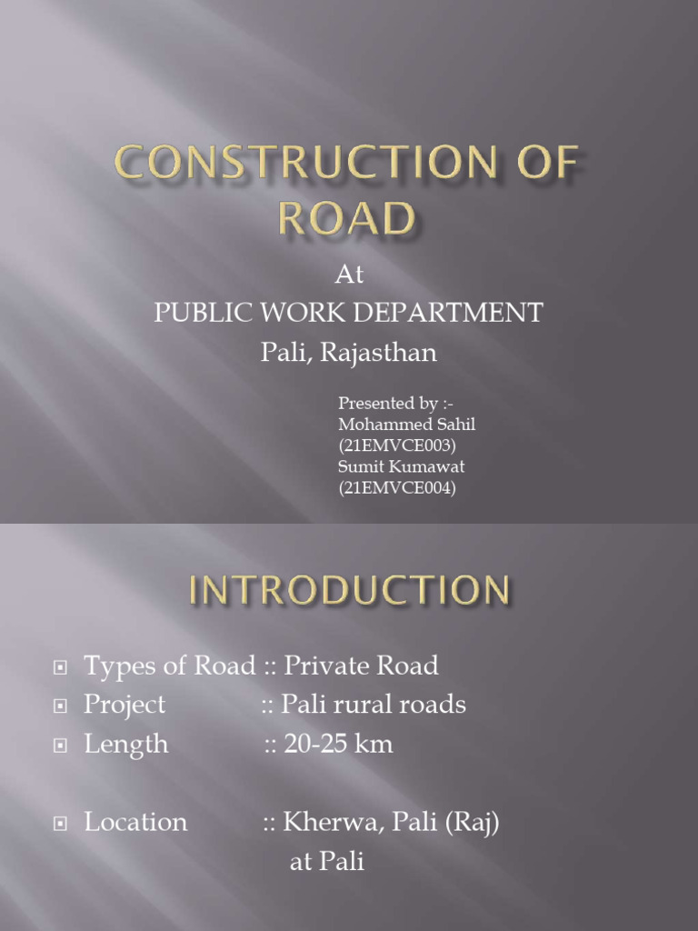 Construction of road (1) | PDF | Road Surface | Concrete