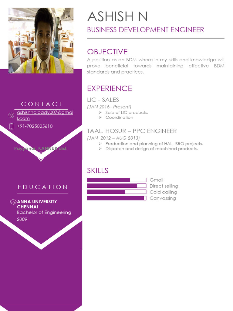 BD Engineer - Ashish | PDF