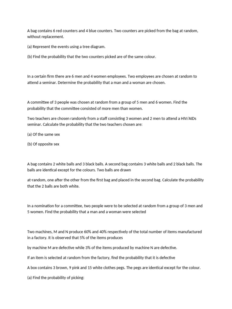 Probability | PDF | Probability | Applied Mathematics