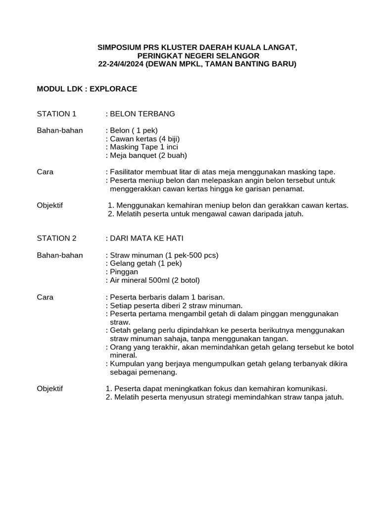 LDK Explorace 2024 | PDF