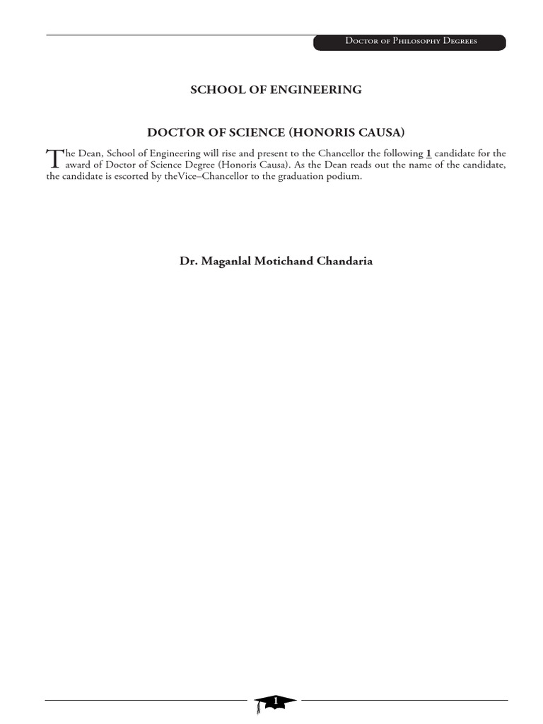 37th Moi University Graduation List | PDF | Doctor Of Philosophy