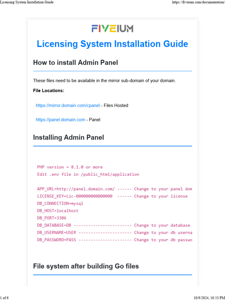 Licensing System Installation Guide | PDF | Information Technology | Computing