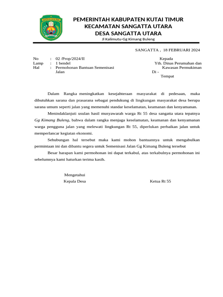 Proposal Pak Don | PDF