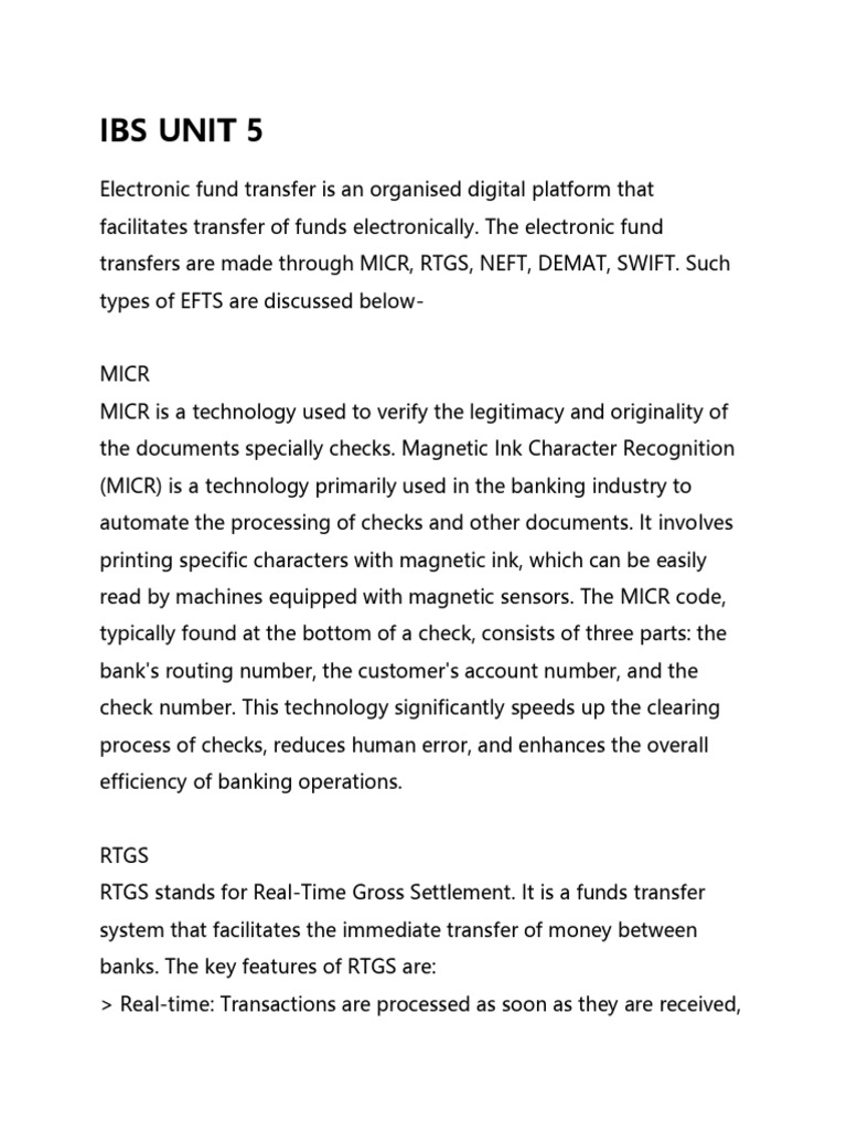 Ibs Unit 5 | PDF | Credit Card | Debit Card