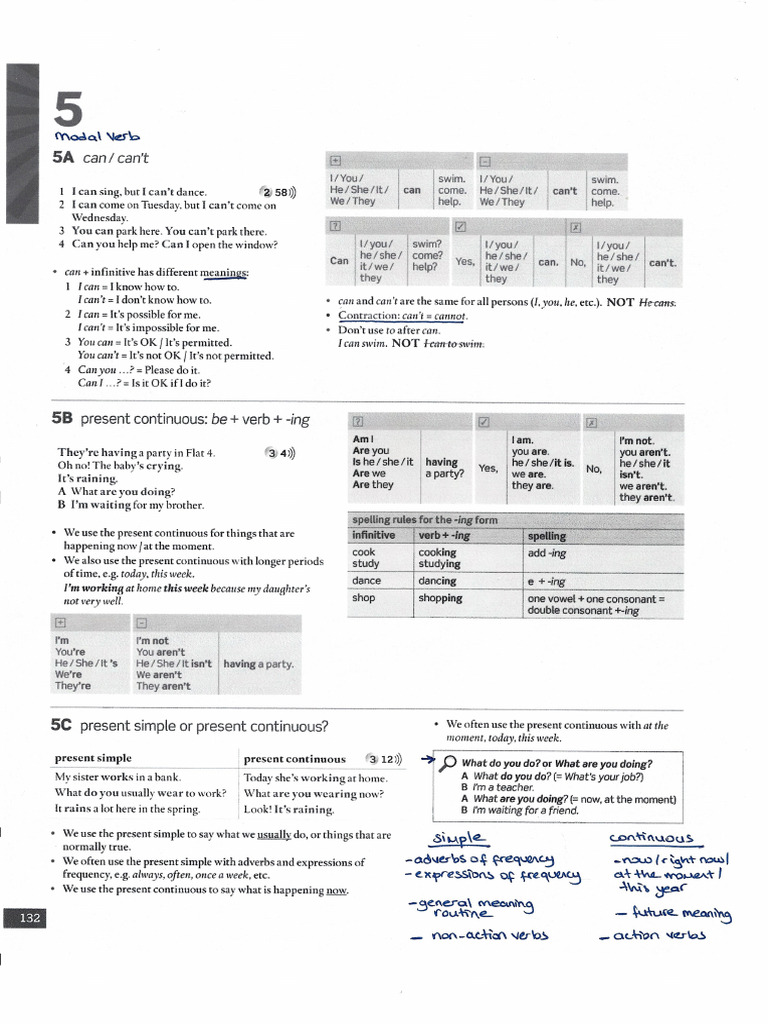 Present Simple vs Continuous | PDF
