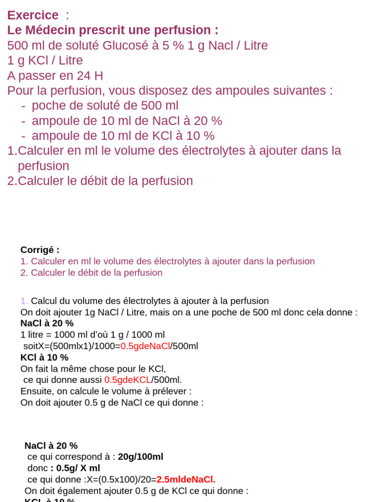 Calcul de Dose | PDF