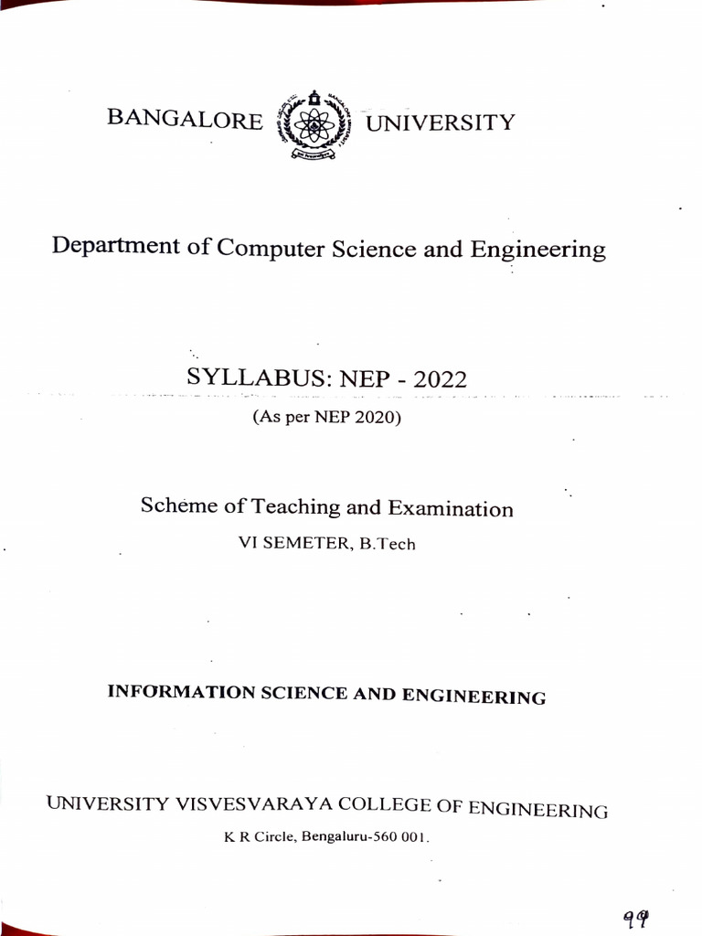 Vi Sem Ise Syllabus | PDF | Encryption | Cryptography