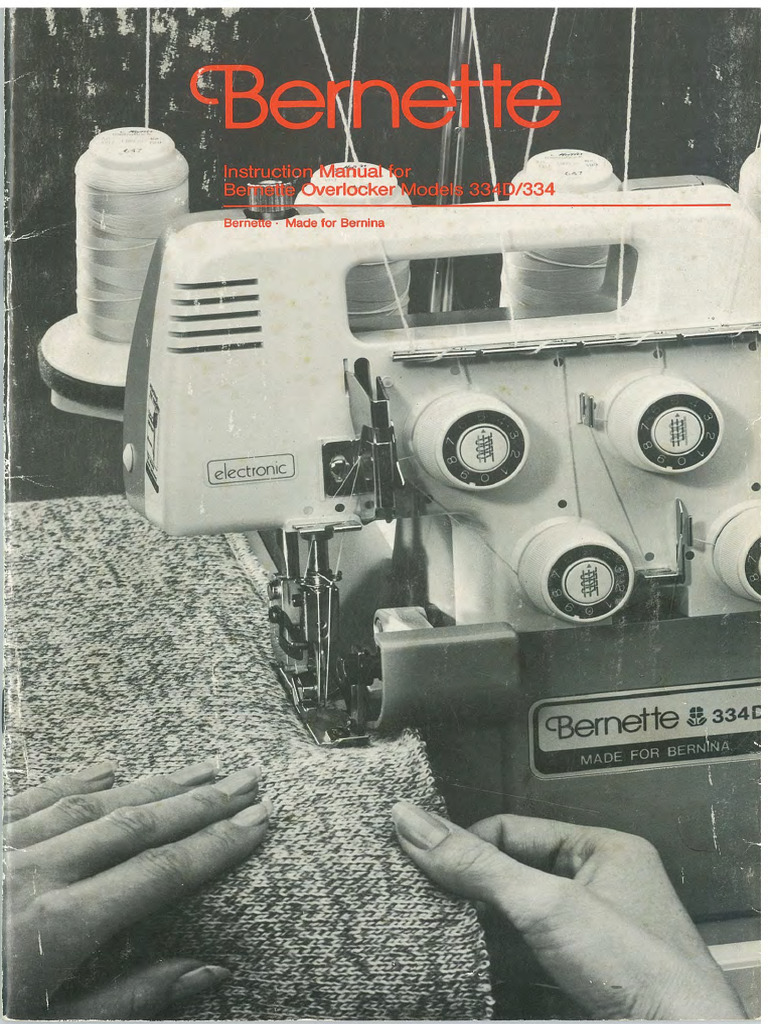 Bernette 334D Overlocker Manual | PDF