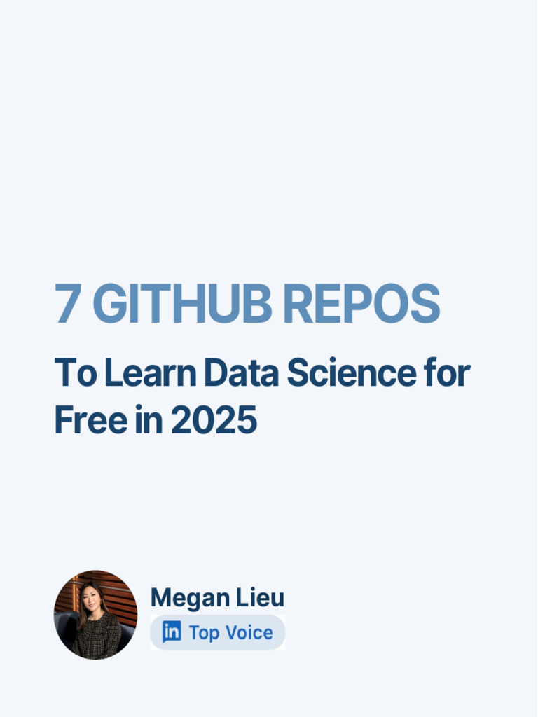 7 Github Repos To Learn Data Science | PDF