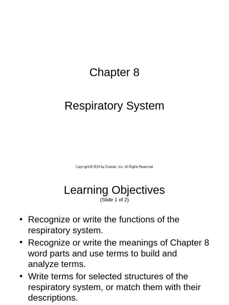 BIOL 1000 10th Ed Ch 8 | PDF | Respiratory Tract | Respiratory System