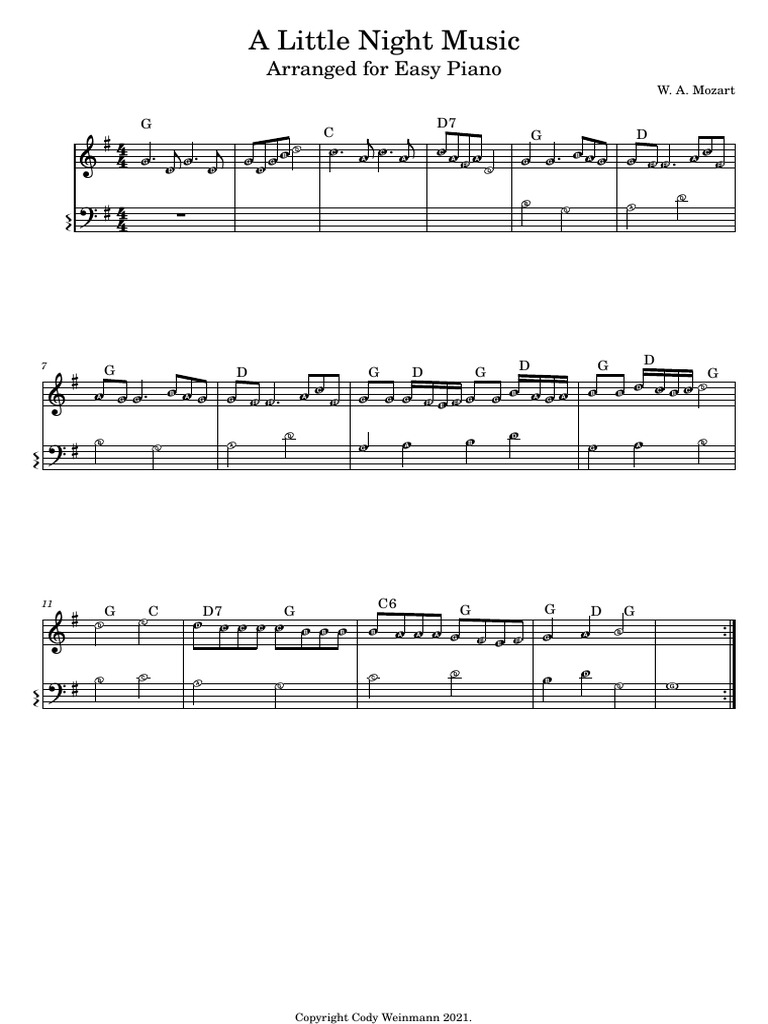 A Little Night Music - Mozart | PDF
