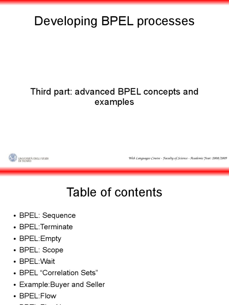 BPEL ThirdPart (Advanced BPEL Concepts and Examples) | PDF | Scope ...