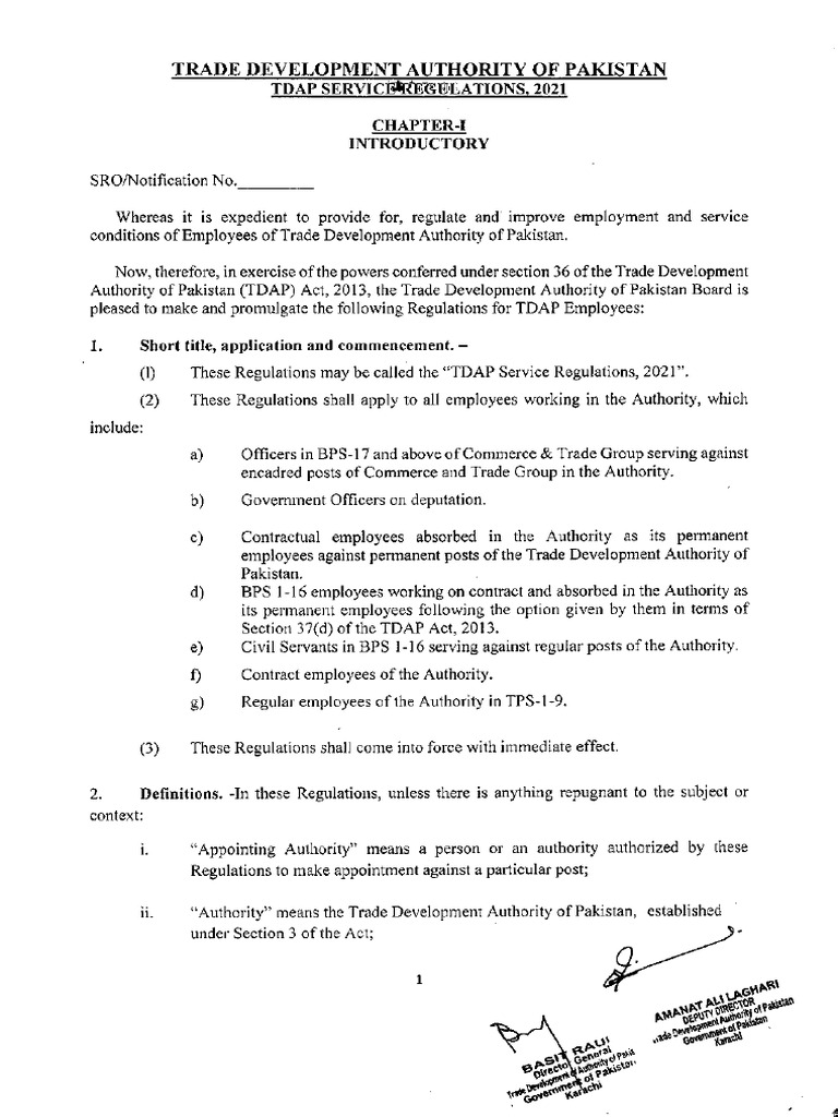 TDAP-Service-Regulations-2021 | PDF