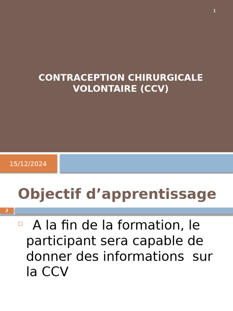 CCV | PDF | Contraception | Reproduction humaine