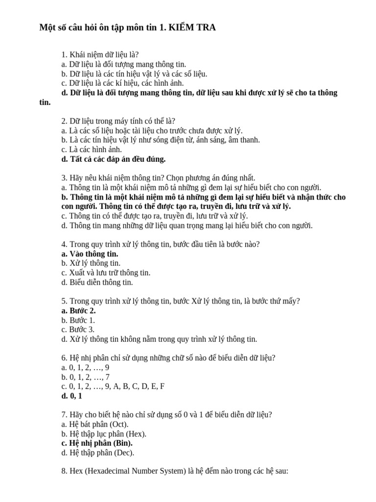 On - Tin1 - CK - Moi 2021 | PDF