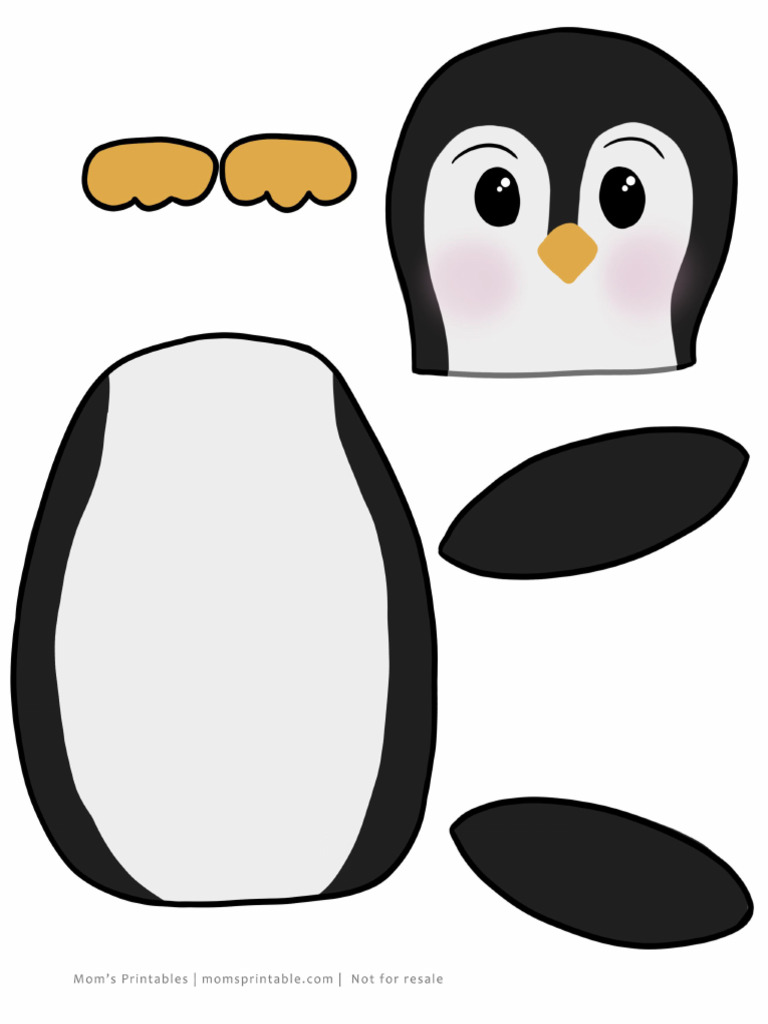 Build A Penguin Craft Printable | PDF