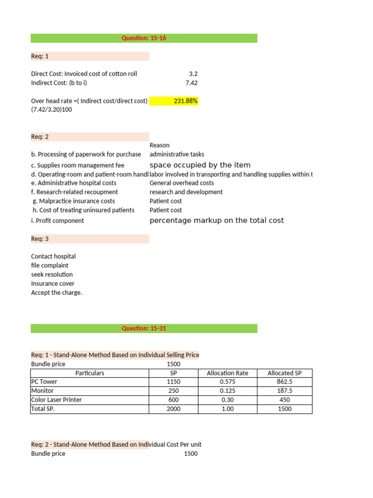 Chapter 15 | PDF | Cost | Cost Accounting