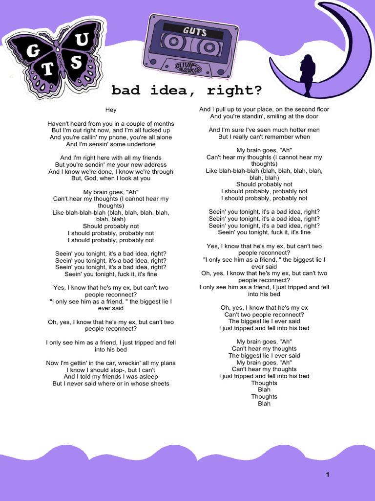 Guts Set List NEW | PDF