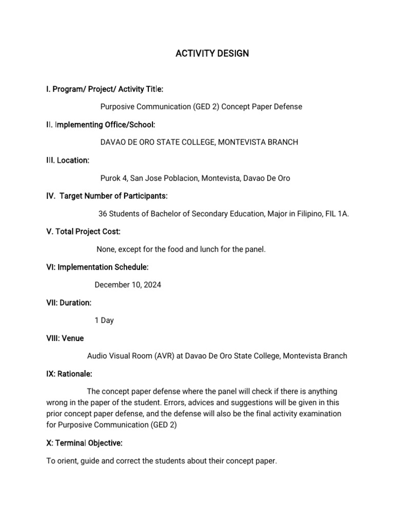 ACTIVITY DESIGN, CALABITE-WPS Office | PDF
