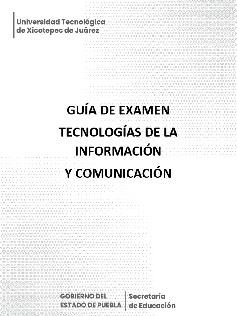 Guía de Examen Tecnologías de La Información y Comunicación 2024 | PDF | Red de computadoras ...